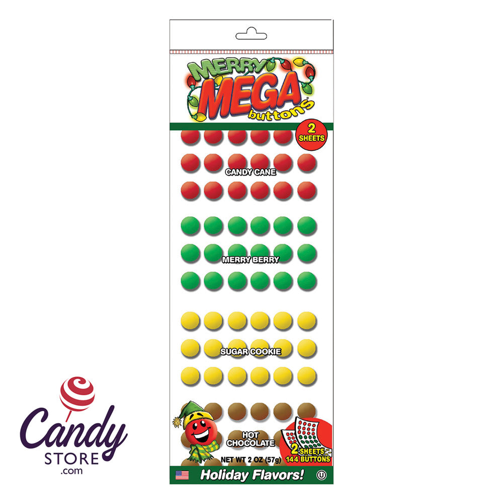 Merry Mega Buttons 30ct Peg Bags - CandyStore.com