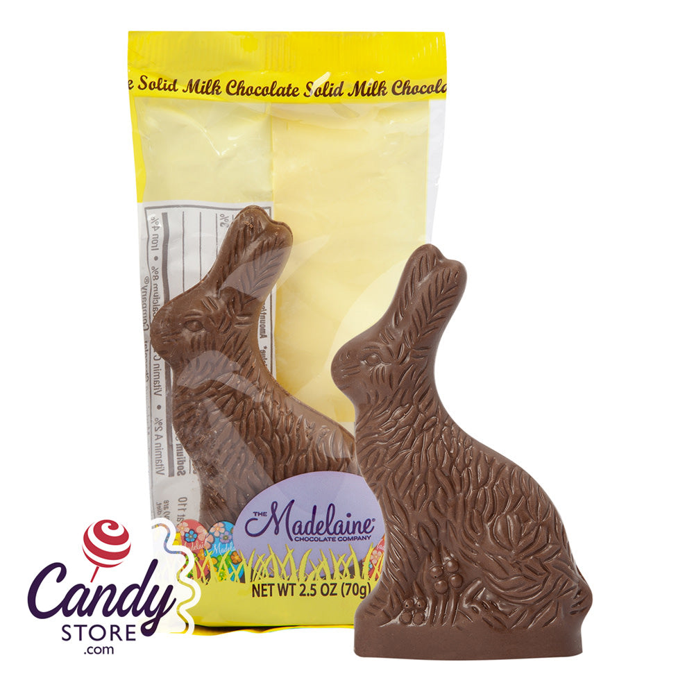 Milk Chocolate Sitting Rabbit Madelaine 48ct - CandyStore.com