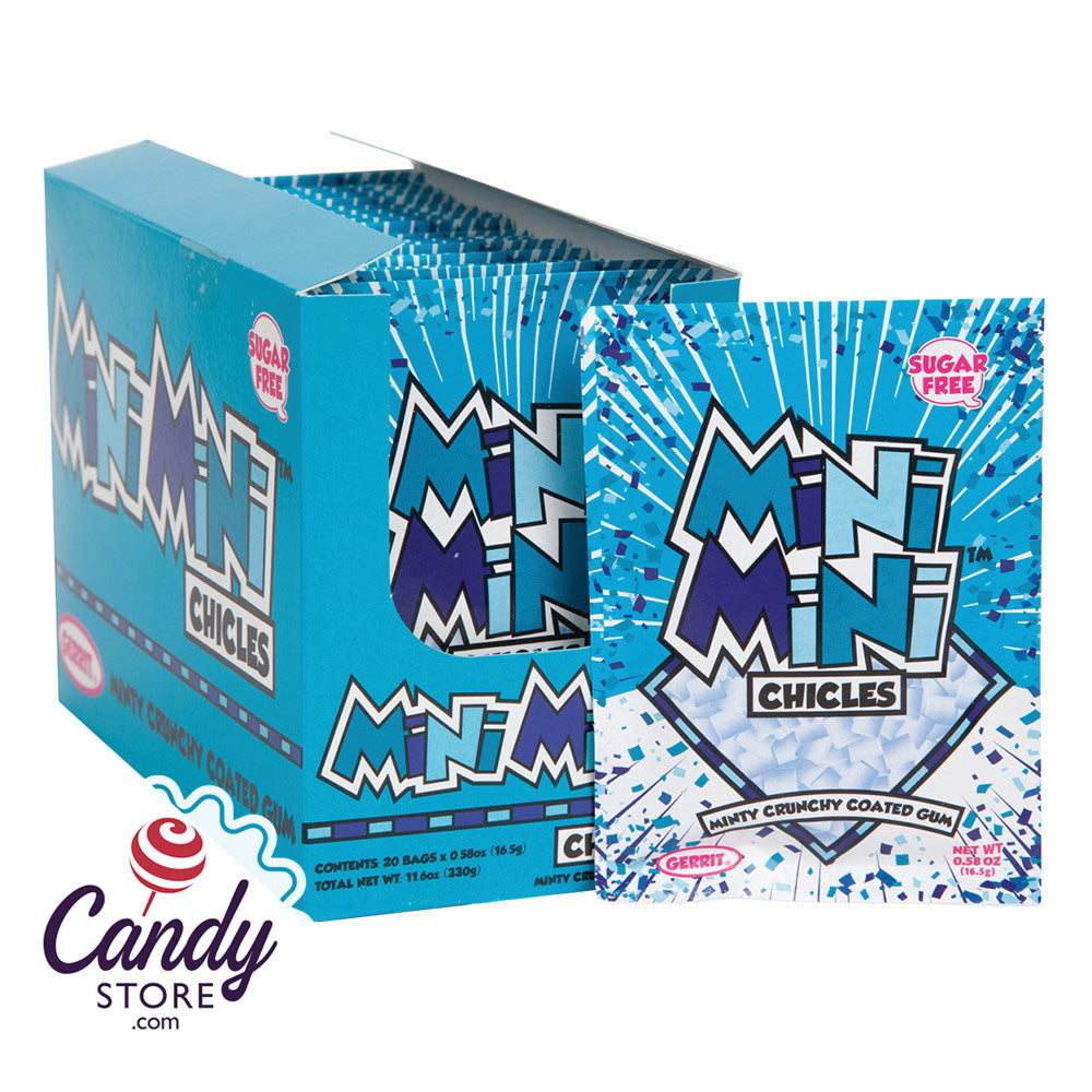 Mini Chicles Peppermint Sugar Free Gum, 20ct Boxes - CandyStore.com