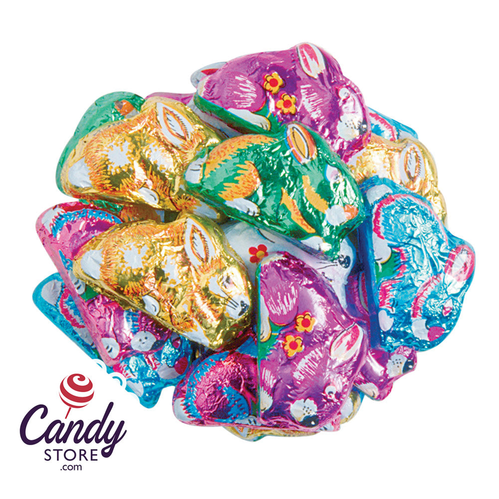 Madelaine Choc. Foiled Bunnies 10lb Mini Milk - CandyStore.com