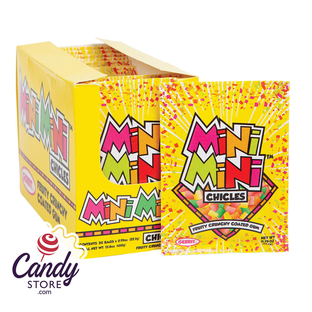 Mini Mini Chicles Fruit Gum 20ct - CandyStore.com