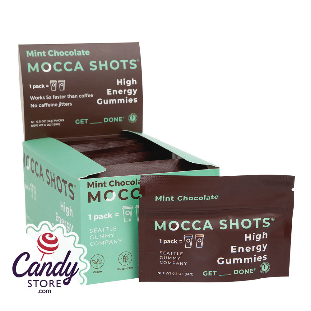 Mint Chocolate Mocca Shots High Energy Gummies 12ct - CandyStore.com