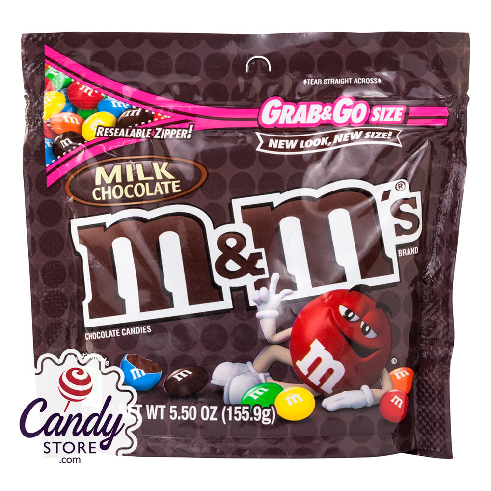 M&M's Milk Chocolate Grab & Go Pouches 12ct - CandyStore.com