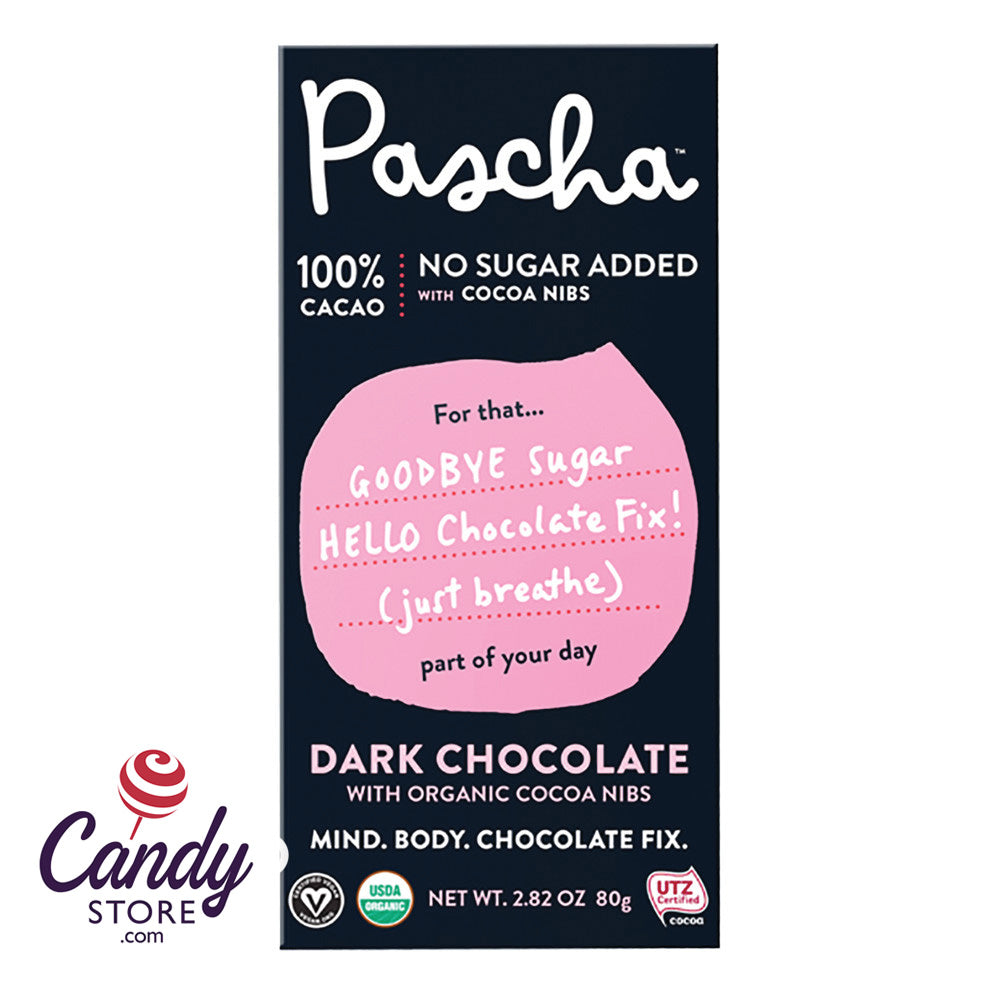 Pascha Organic Cacao Dark Choc Bars 10ct - CandyStore.com