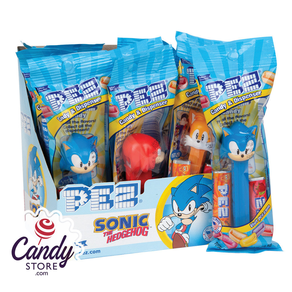 Pez Sonic The Hedgehog Dispensers 12ct - CandyStore.com