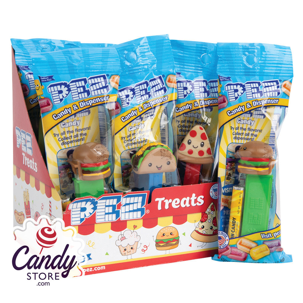 Pez Treats Burgers Tacos & Pizza 12ct - CandyStore.com