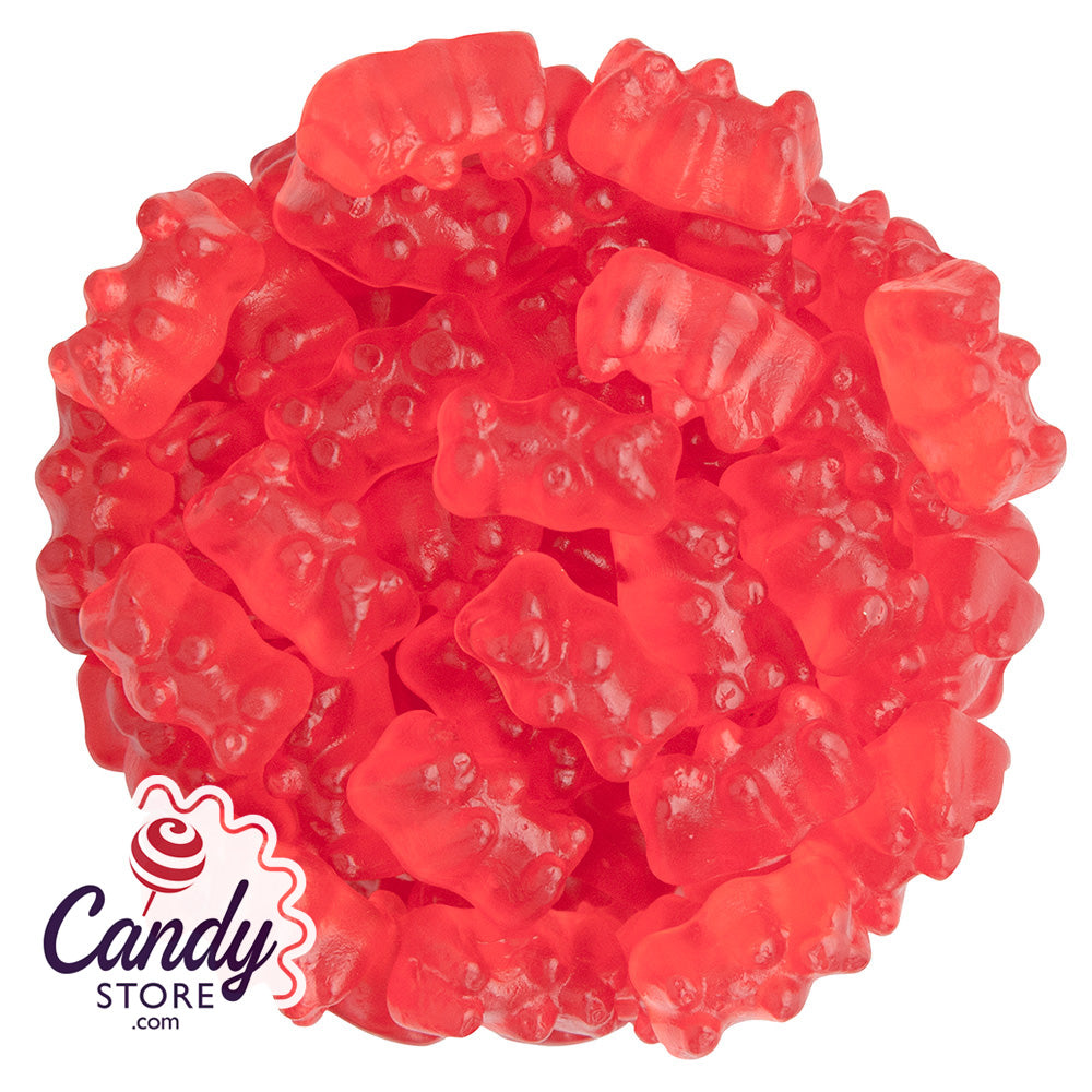 Pink Strawberry Gummy Bears Candy 6.6lb - CandyStore.com