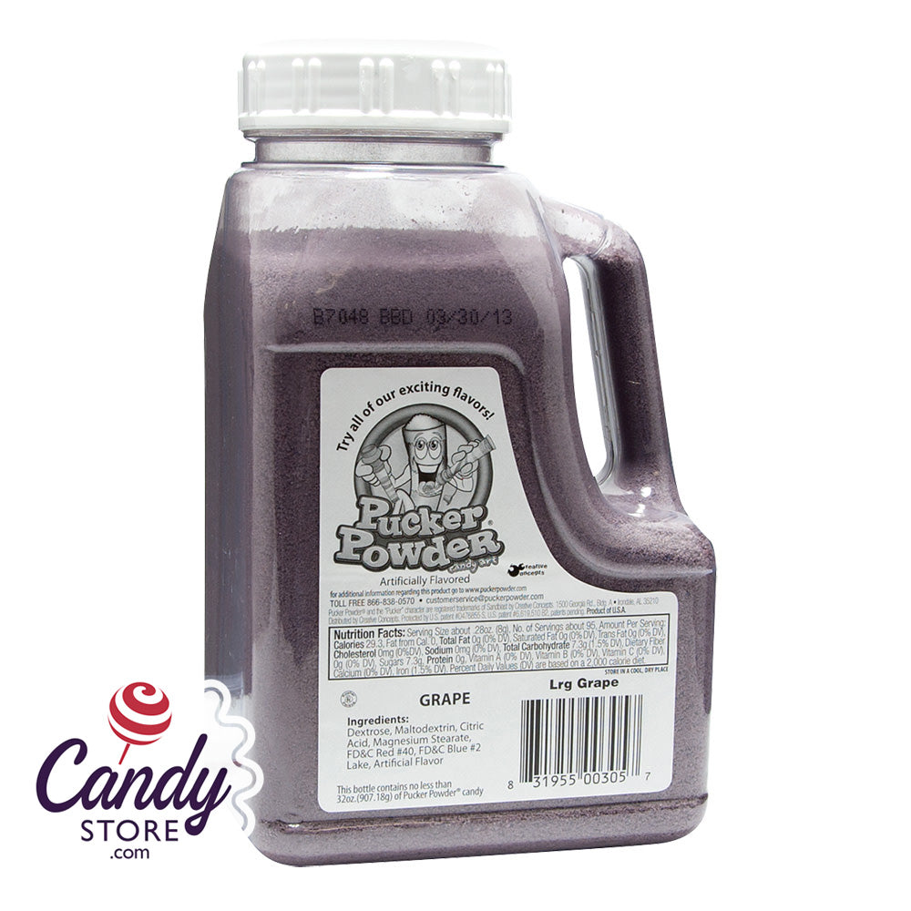 Pucker Powder Sour Purple Grape Bottle 1ct - CandyStore.com