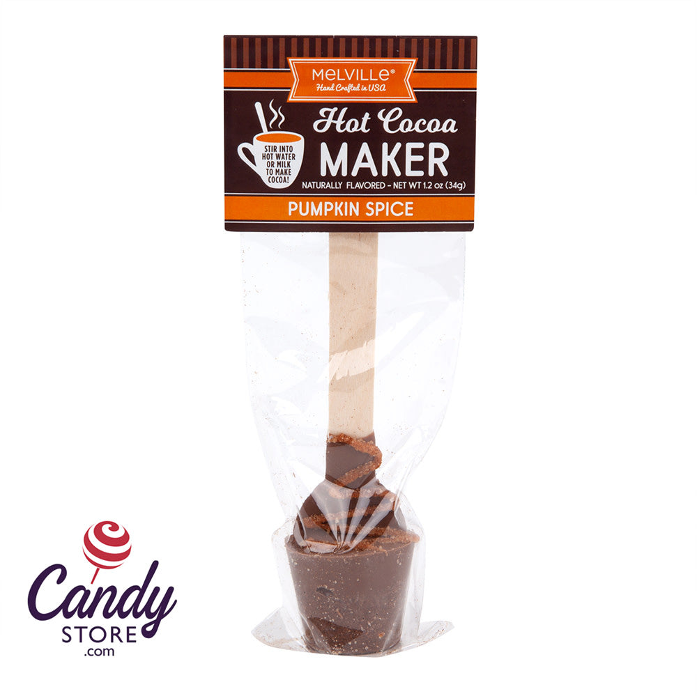 Pumpkin Spice Hot Cocoa Spoons 16ct Pouches - CandyStore.com