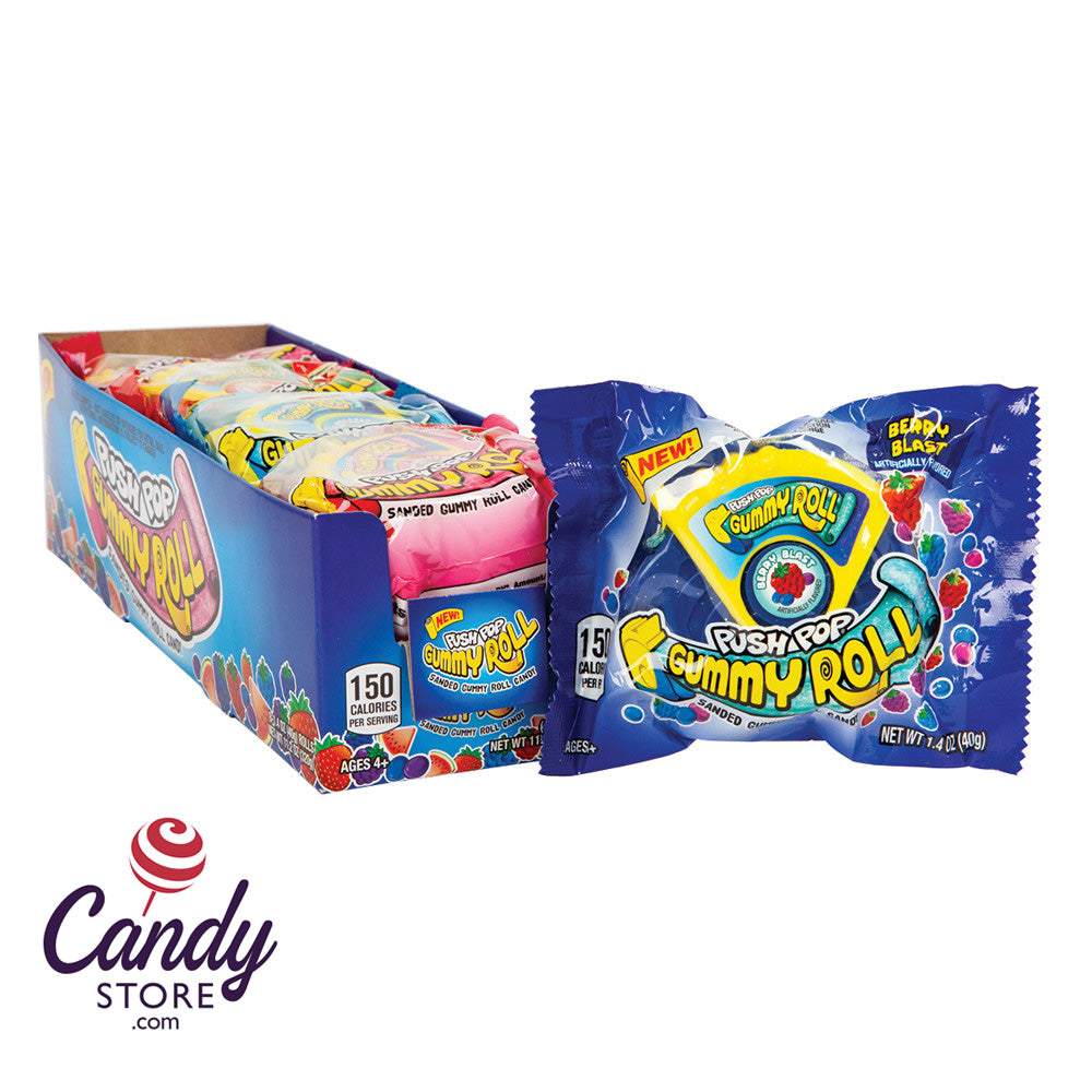 Push Pop Gummy Rolls Candy 8ct - CandyStore.com