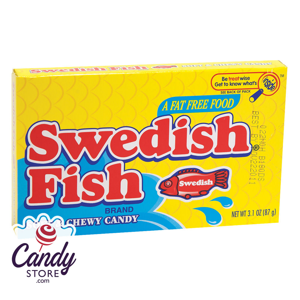 Red Swedish Fish Candy 12ct Theater Boxes - CandyStore.com