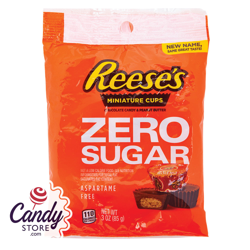 Reese's Zero Sugar Mini Cups 12ct Peg Bags - CandyStore.com