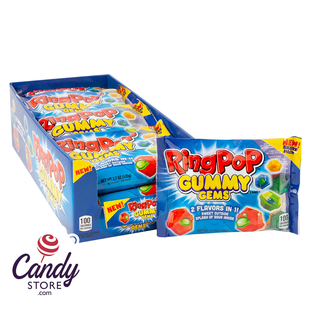 Ring Pop Gummy Gems Liquid-Filled 16ct - CandyStore.com