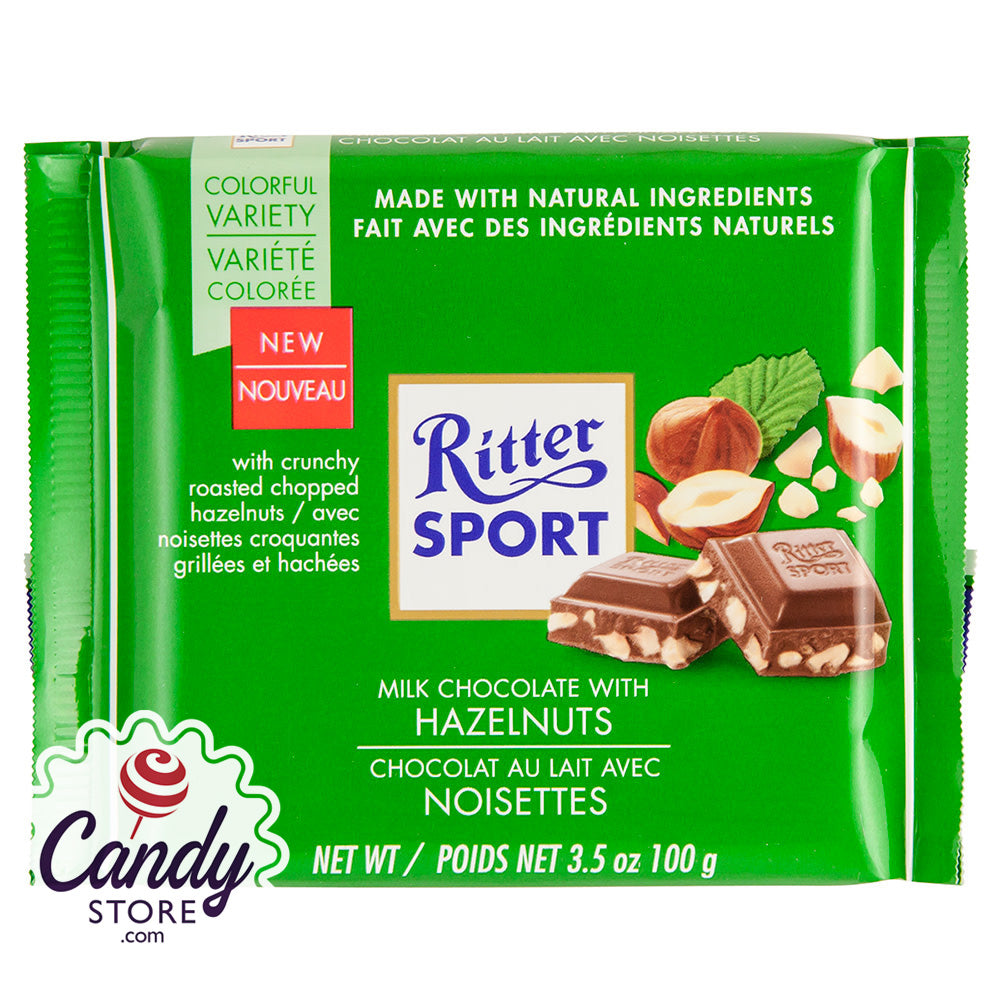Ritter Sport Hazelnut Milk Chocolate Bars 12ct - CandyStore.com