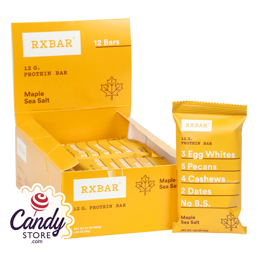 Rx Bar Maple Sea Salt 1.83oz Protein Bar 12ct - CandyStore.com