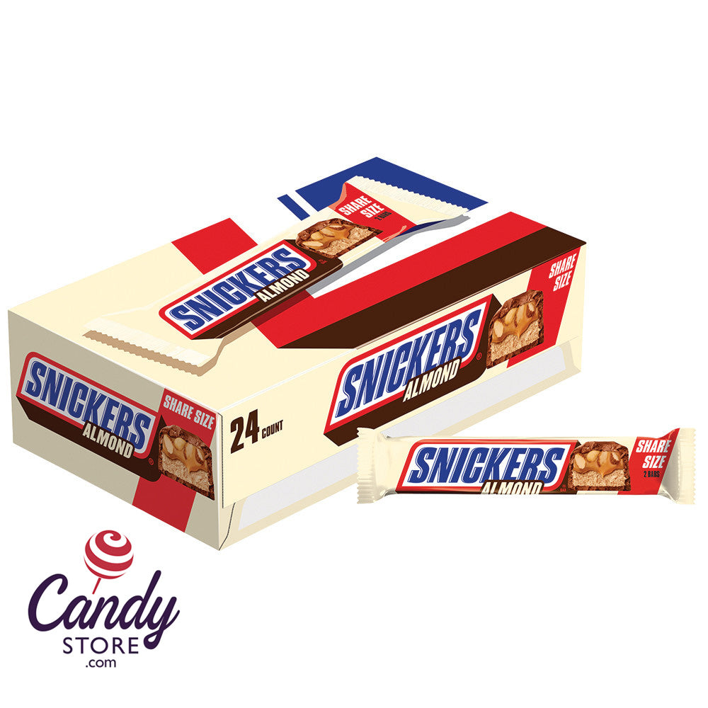Snickers Almond King Size Candy Bars 24ct - CandyStore.com