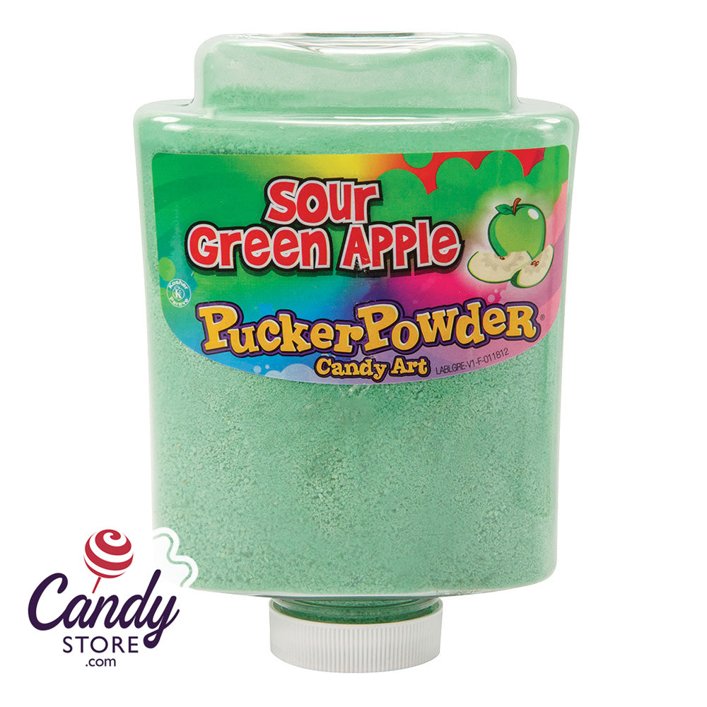 Pucker Powder Sour Green Apple Bottle 1ct - CandyStore.com