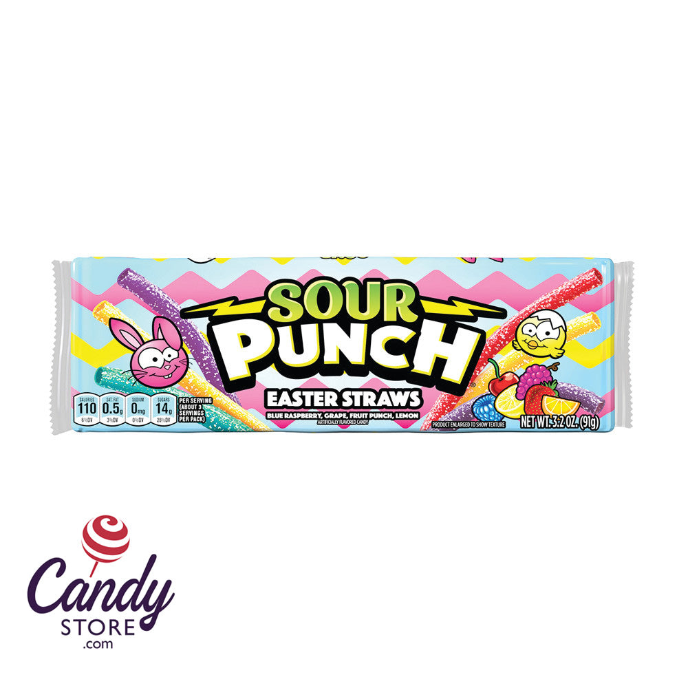 Sour Punch Easter Straws 24ct - CandyStore.com