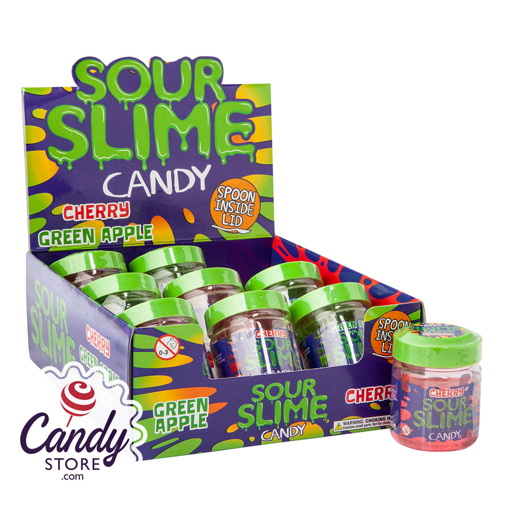 Sour Slime Candy 9ct Bottles - CandyStore.com