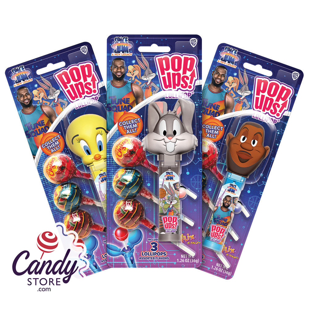 Space Jam Pop-Up Lollipop Protector Dispenser 6ct - CandyStore.com