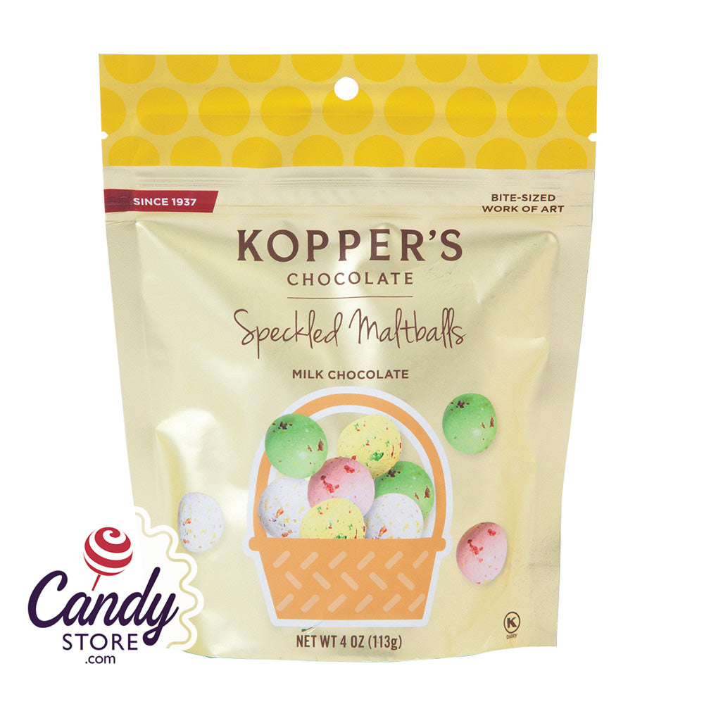 Speckled Malt Balls Pouch Koppers 12ct - CandyStore.com