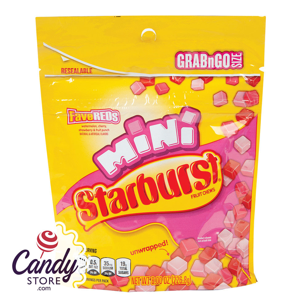 Starburst Fave Reds Candy 8ct Pouches - CandyStore.com