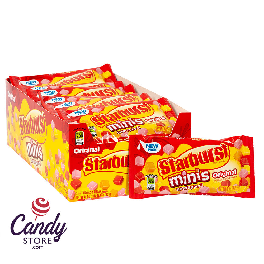 Starburst Minis Unwrapped Candies 24ct - CandyStore.com