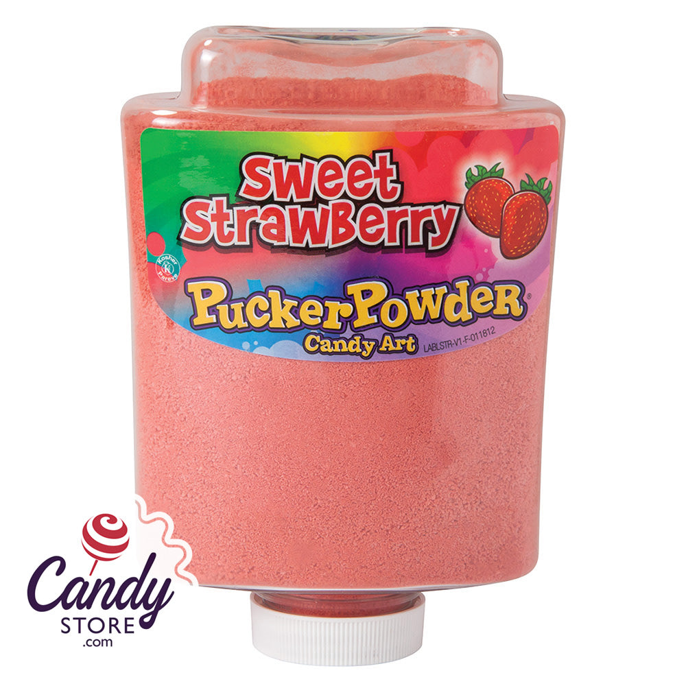 Pucker Powder Sweet Red Strawberry Bottle 1ct - CandyStore.com