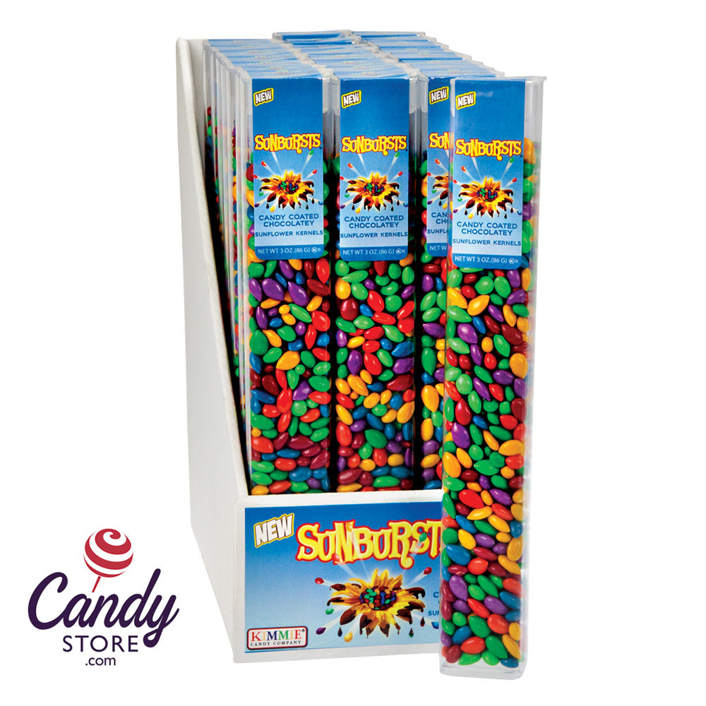 Sunburst Chocolate Covered Sunflower Seeds 12ct Tubes - CandyStore.com