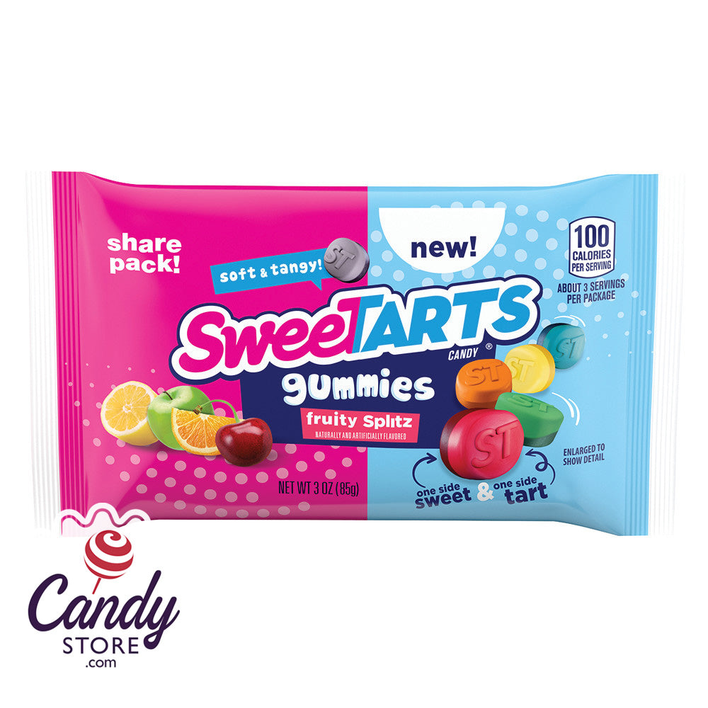 Sweetarts Gummies Fruity Splitz 12ct Bags - CandyStore.com