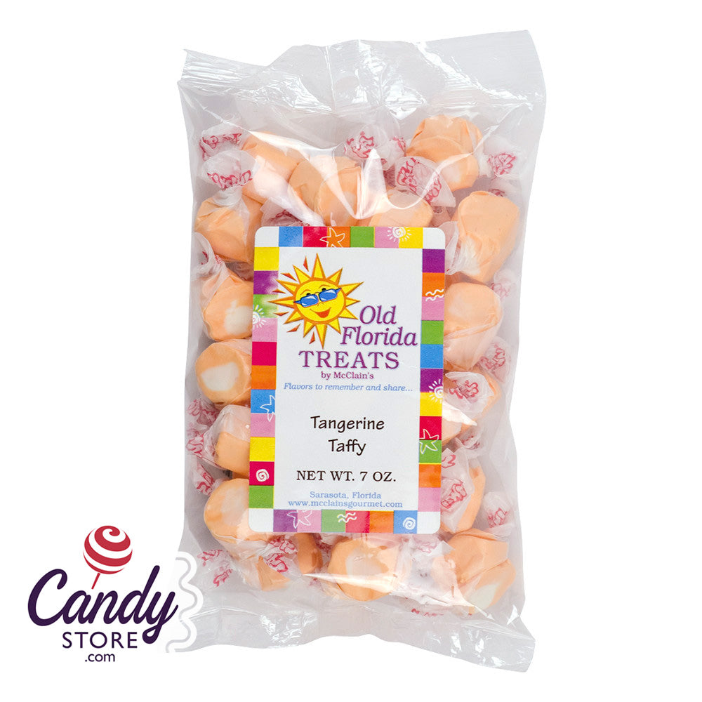 Tangerine Old Florida Treats Taffy 12ct Bags - CandyStore.com
