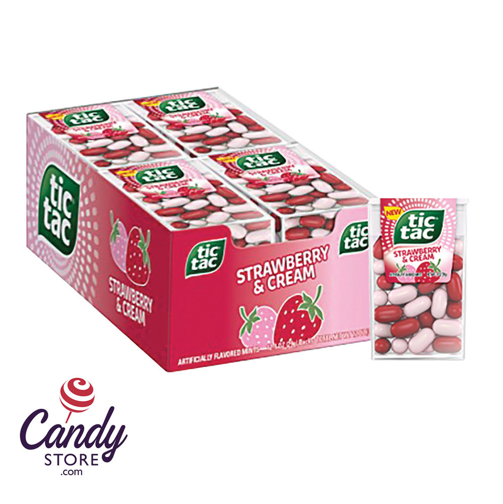 Tic Tacs Strawberry & Cream 12ct - CandyStore.com