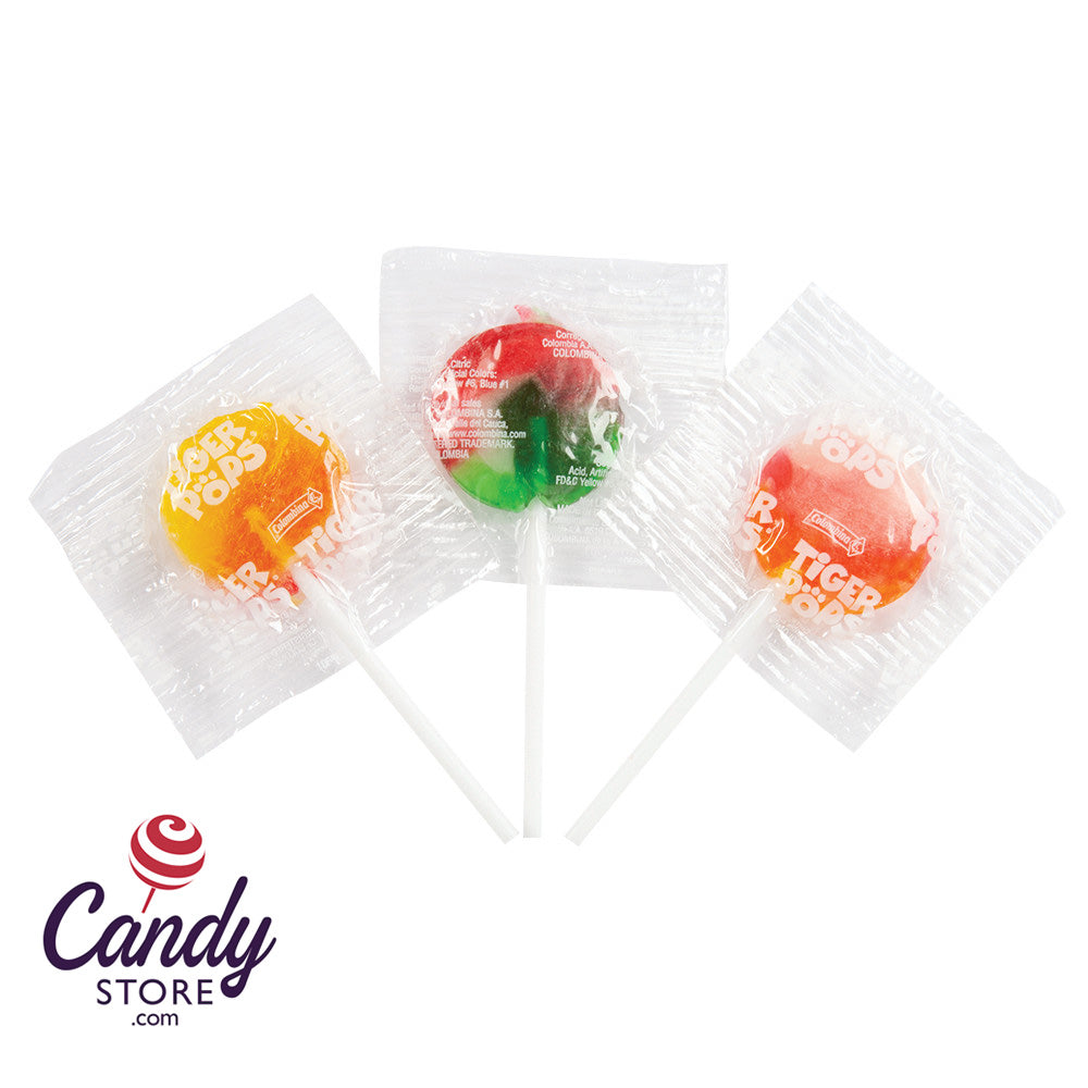 Tiger Pops Fruit-Flavored Suckers 11lb Bulk - CandyStore.com