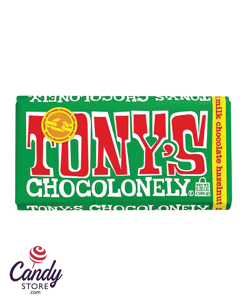 Tony's Choc. 32% Milk-Hazelnut 15ct Bars - CandyStore.com