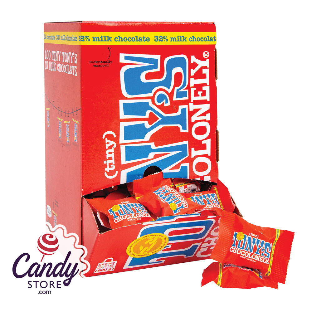 Tony's Chocolonely Milk Chocolate Tinys 100ct - CandyStore.com