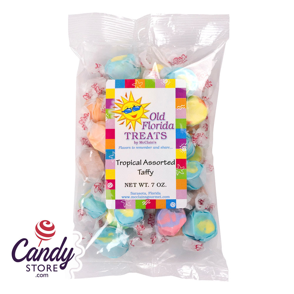 Tropical Assorted Old Florida Treats Taffy 12ct Bags - CandyStore.com