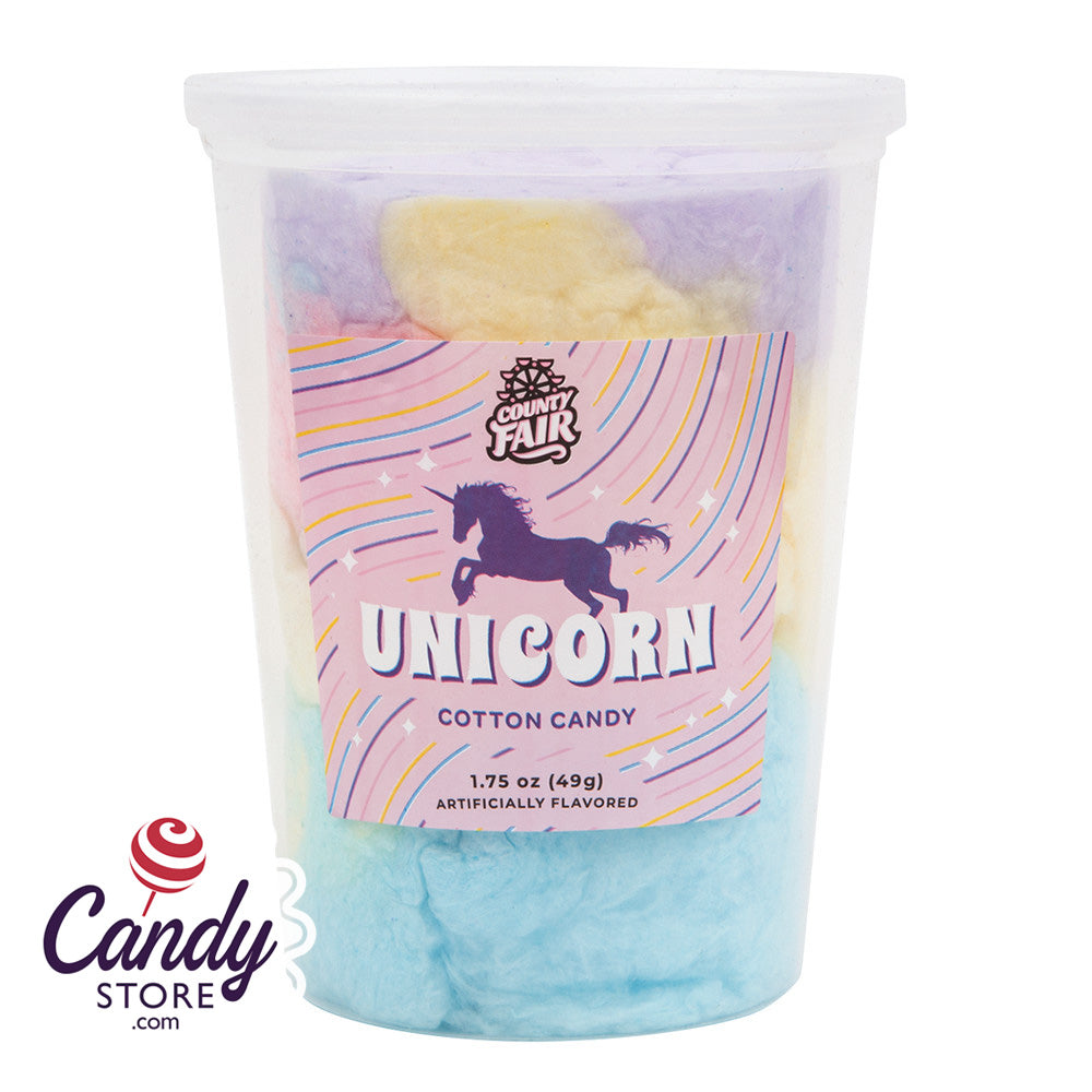 Unicorn County Fair Cotton Candy 12ct Tubs - CandyStore.com