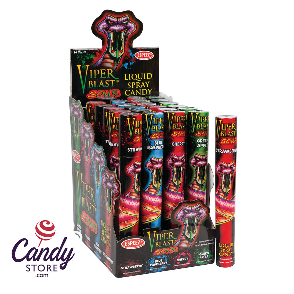 Viper Blast Sour Candy Spray 24ct - CandyStore.com