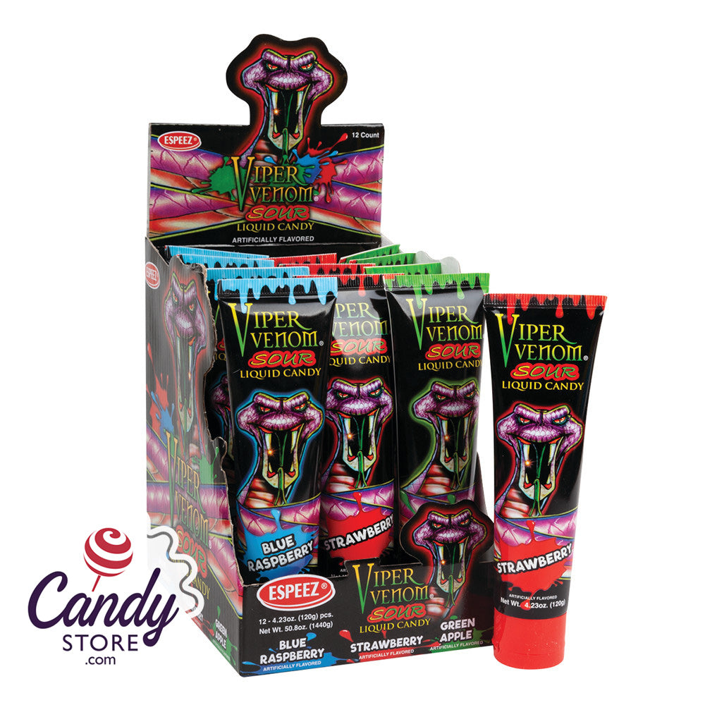 Viper Venom Sour Liquid Candy 12ct Tubes - CandyStore.com