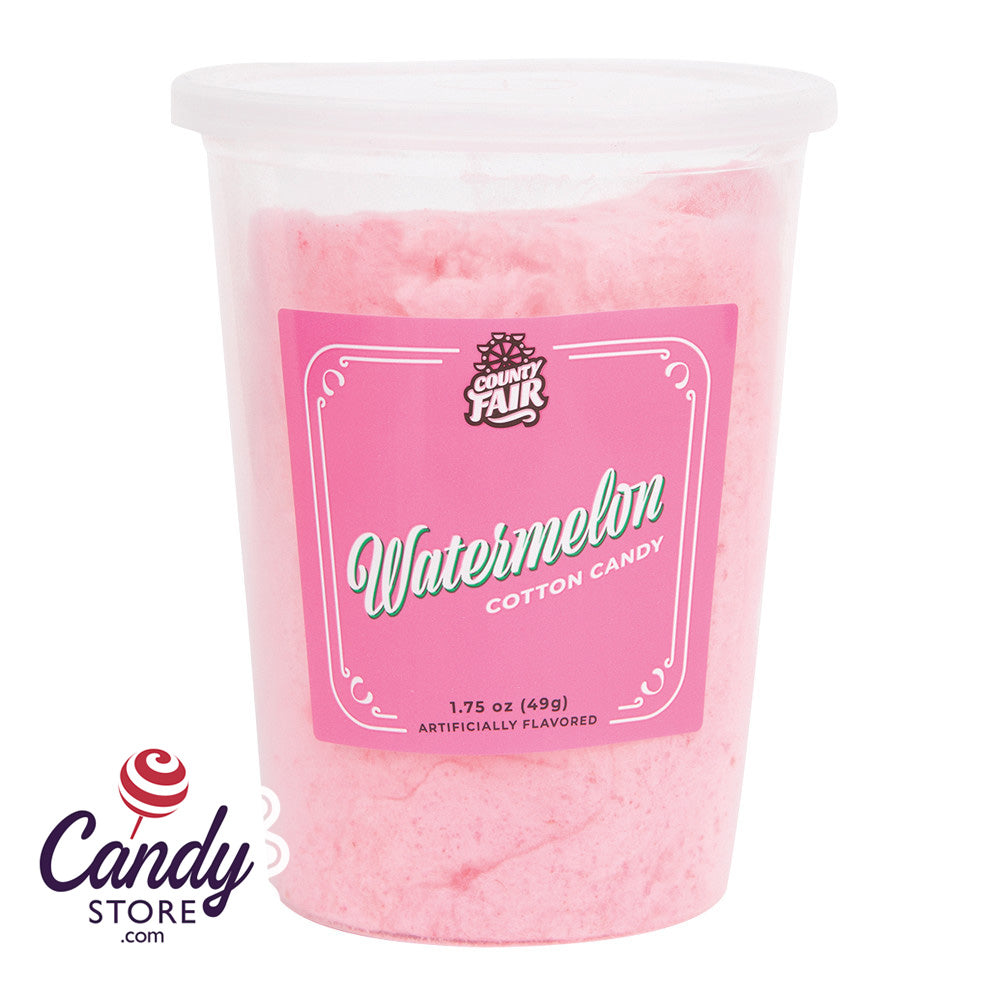 Watermelon County Fair Cotton Candy 12ct Tubs - CandyStore.com