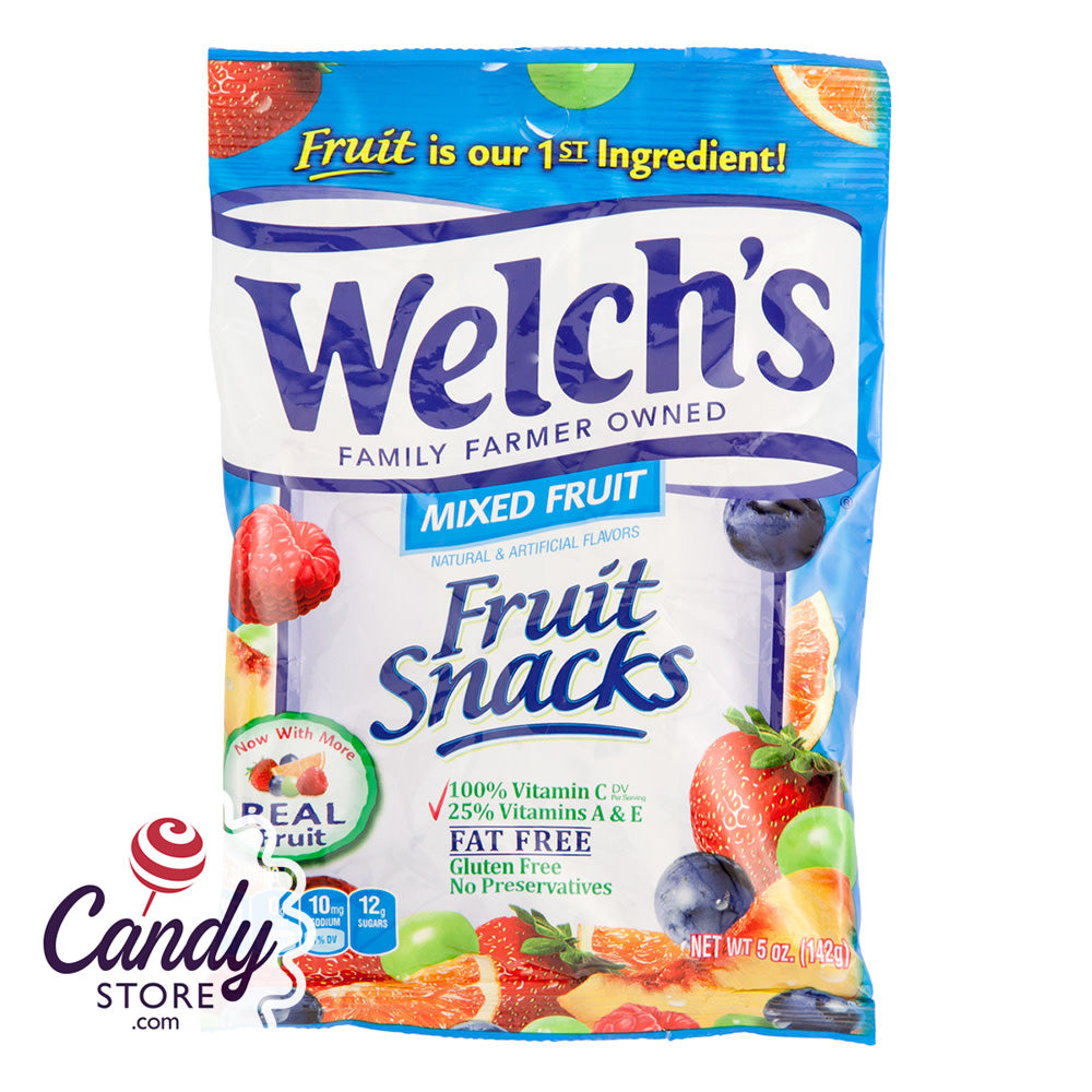 Welch's Mixed Fruit Fruit Snacks 12ct Peg Bags - CandyStore.com