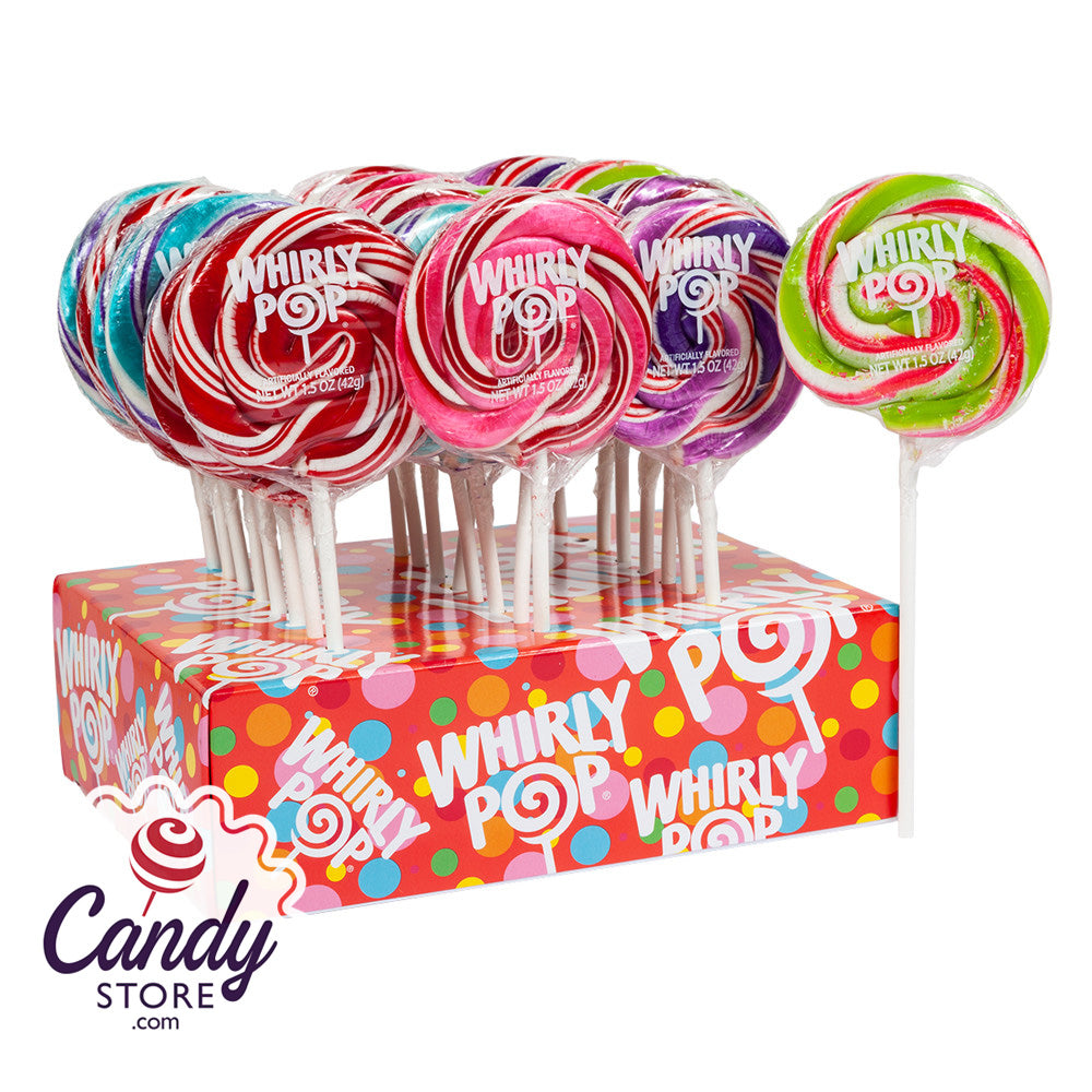 Whirly Pops Assorted Swirl Lollipops- 48ct - CandyStore.com