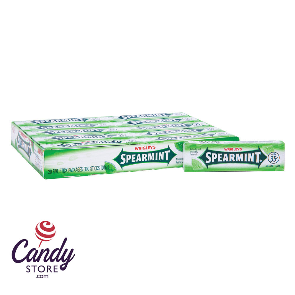 Wrigley Spearmint Gum Pre-Priced Packs 40ct - CandyStore.com