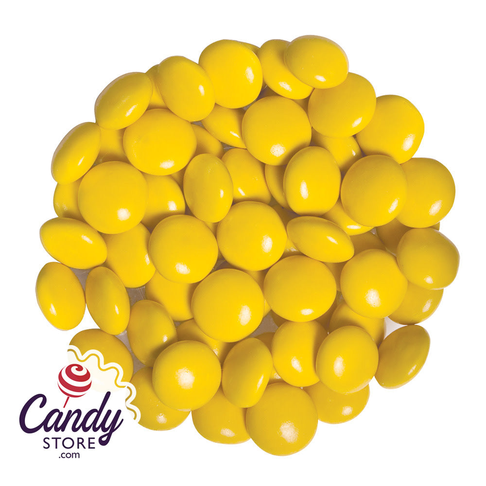 Yellow Chocolate Color Drops Candy 15lb Bulk - CandyStore.com